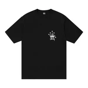 StÜssy Regal Crown Pigment Dyed Tee - Black