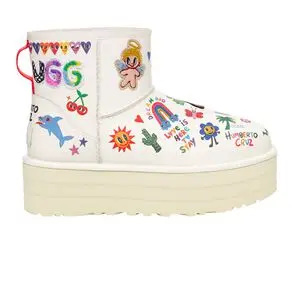 Women's White Platform Boots