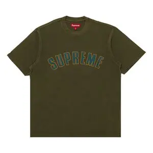 Supreme Cracked Arc Short-sleeve Top 'olive - Green