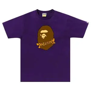 BAPE Katakana Ape Head Tee 'purple' Purple