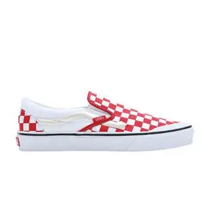 VANS Classic Slip-on 138 Sidestripe Checkerboard - Red