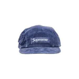 Supreme Corduroy Pocket Camp Cap - Blue