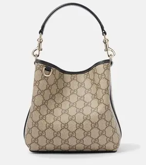 Gucci Gg Emblem Mini Coated Canvas Tote - Beige