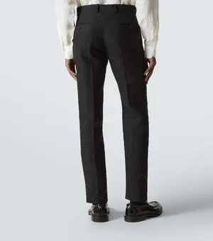 Rubinacci Modluca Wool Flannel Straight Trousers
