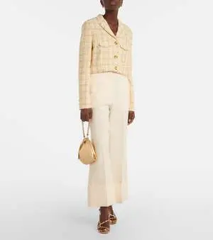 Giambattista Valli Checked Cotton-blend Jacket