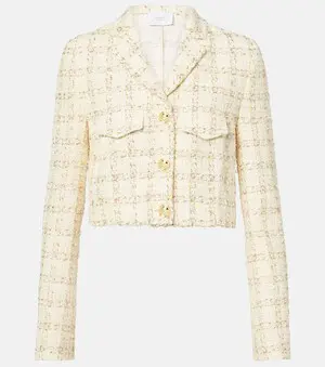 Giambattista Valli Checked Cotton-blend Jacket