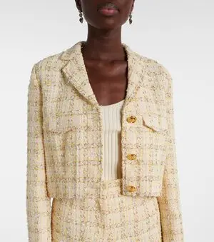 Giambattista Valli Checked Cotton-blend Jacket