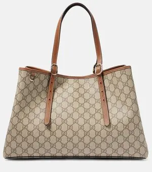 Gucci Gg Emblem Large Tote Bag - Beige