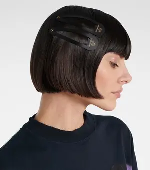 Balenciaga Holli Xxl Bb Hair Clips Set - Black
