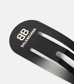Balenciaga Holli Xxl Bb Hair Clips Set - Black