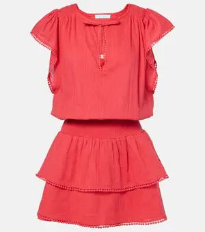 Melissa Odabash Keri Tie Mini Dress - Red