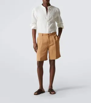 Rubinacci Pleated Bermuda Shorts