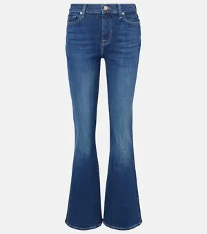 7 For All Mankind Ali High-rise Flare Jeans - Blue