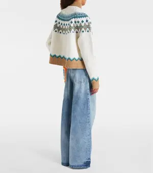 Alanui Sunny Crochet Wide-leg Jeans