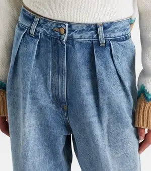 Alanui Sunny Crochet Wide-leg Jeans