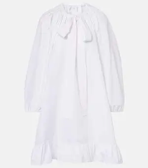 PATOU Ruffled Mini Dress - White