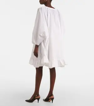 PATOU Ruffled Mini Dress - White