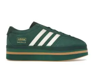 Adidas Gazelle Stack Sneakers - Collegiate Green/ Gum/cream White