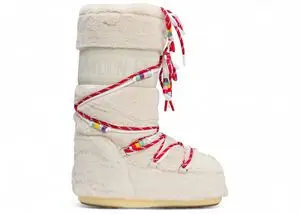 Moon Boot Logo Boots White/beads