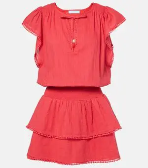 Melissa Odabash Keri Tie Mini Dress - Red