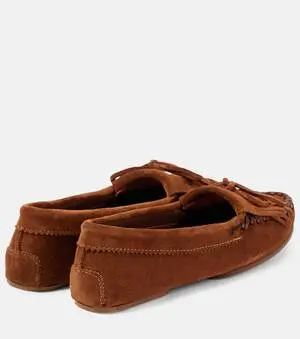Paris Texas Indiana Suede Loafers - Red