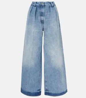 Alanui Sunny Crochet Wide-leg Jeans