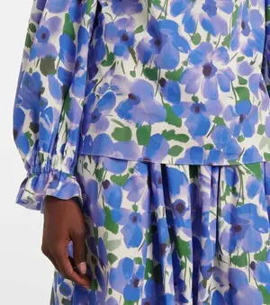 Carolina Herrera Floral Print Off-shoulder Top