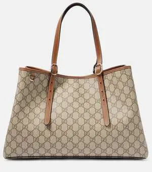 Gucci Gg Emblem Large Tote Bag - Beige