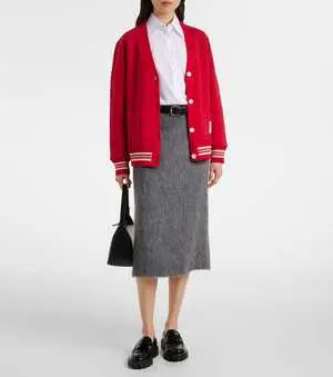 Thom Browne 4-bar Cotton Cardigan