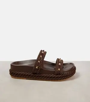 Valentino Garavani Rockstud Torchon Sandals