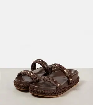 Valentino Garavani Rockstud Torchon Sandals