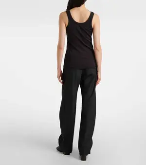 LEMAIRE Cotton Jersey Tank Top - Black