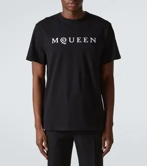 Alexander McQueen Logo Cotton Jersey T-shirt