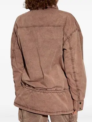 Attico Drawstring Bomber Jacket - Brown
