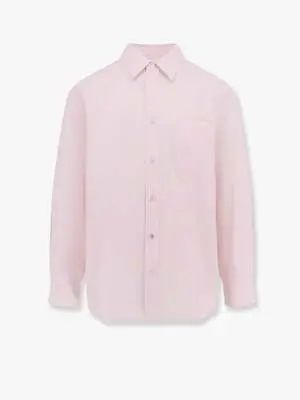 DUNST Cotton Shirt With One Applied Breast Pocket