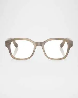 Brunello Cucinelli Bc3010 Square Frame Eyeglasses - Beige