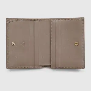 Gucci Gg Marmont Small Wallet Leather - Neutral
