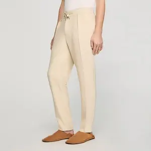 Sandro Elasticated Straight-leg Trousers - Oats