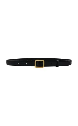 LIÉ STUDIO The Georgia Leather Belt Black