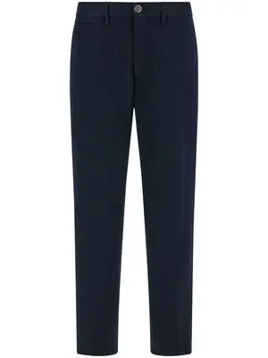 Boggi Milano Stretch Cotton Trousers - Blue