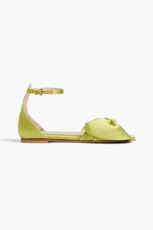 Red Valentino Bow-detailed Satin Sandals