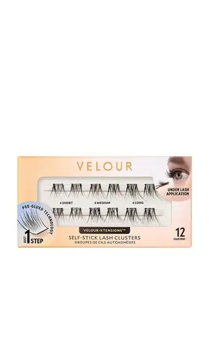 VELOUR Soft & Wispy Xtensions Self-stick Clusters - N,a