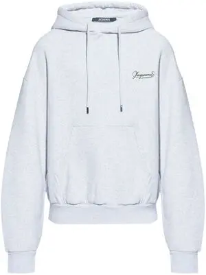 Jacquemus Gros Grain Hoodie - Grey