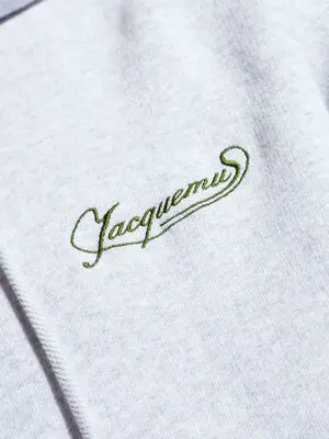 Jacquemus Gros Grain Hoodie - Grey