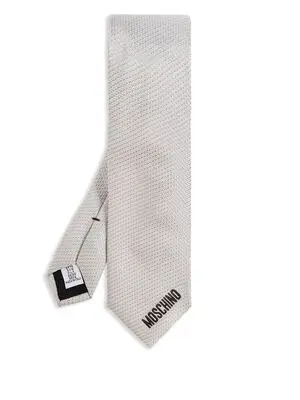 Moschino Silk Neck Tie - Grey