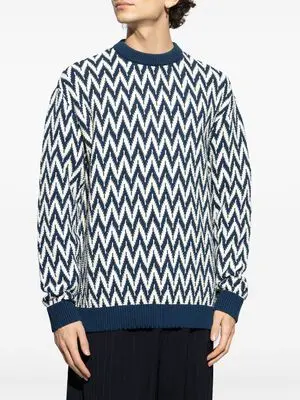 LANVIN Zigzag Motif Sweater