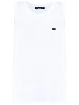 Dolce & Gabbana Logo-patch Tank Top