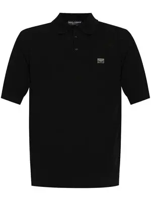 Dolce & Gabbana Cotton Polo Shirt - Black
