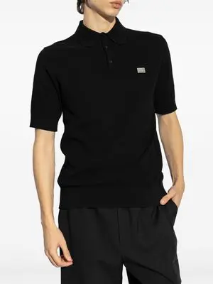 Dolce & Gabbana Cotton Polo Shirt - Black