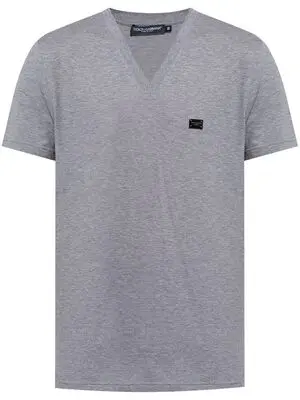 Dolce & Gabbana V-neck T-shirt - Grey